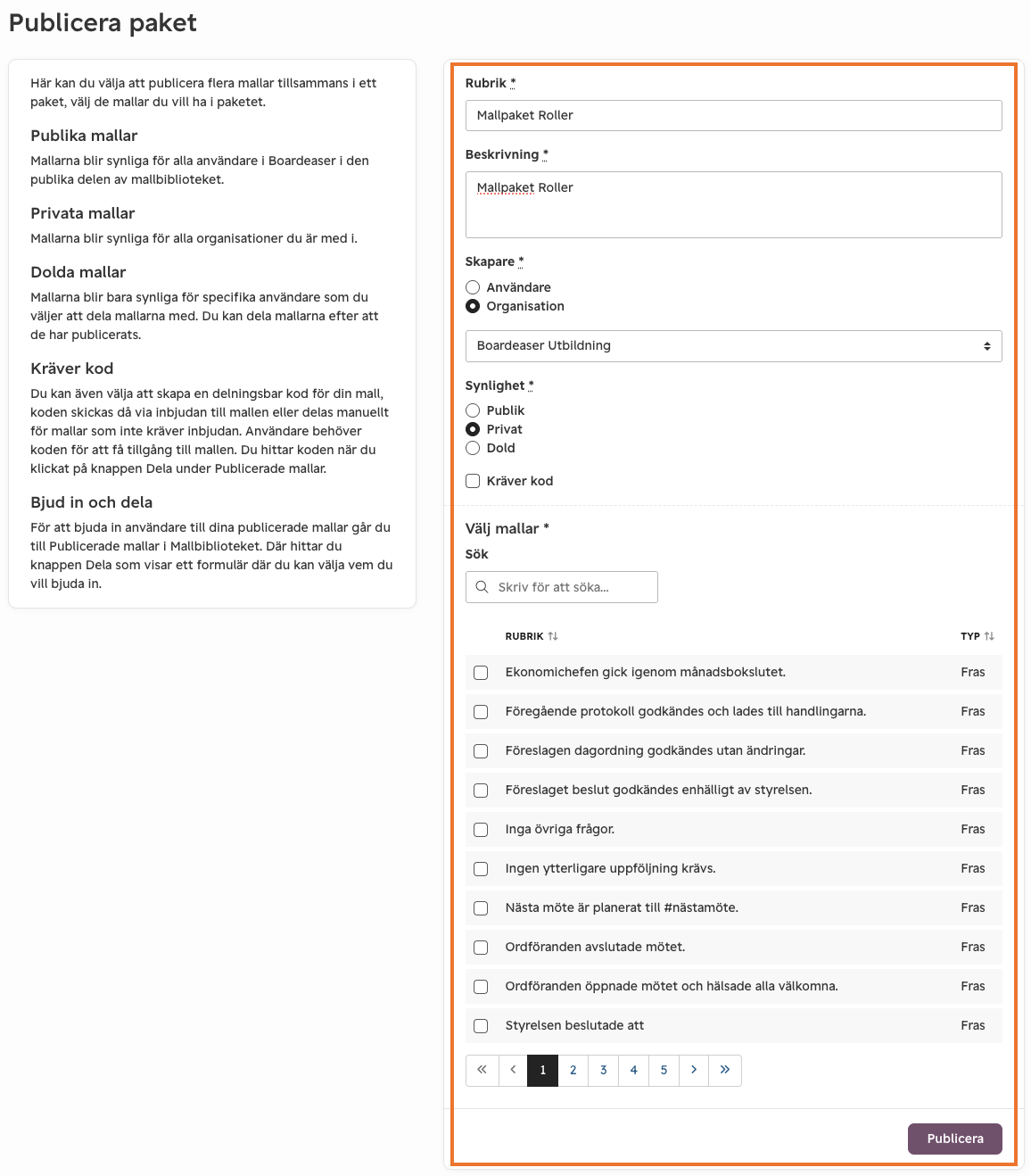 Dela organisationsroller mellan organisationer – Boardeaser AB